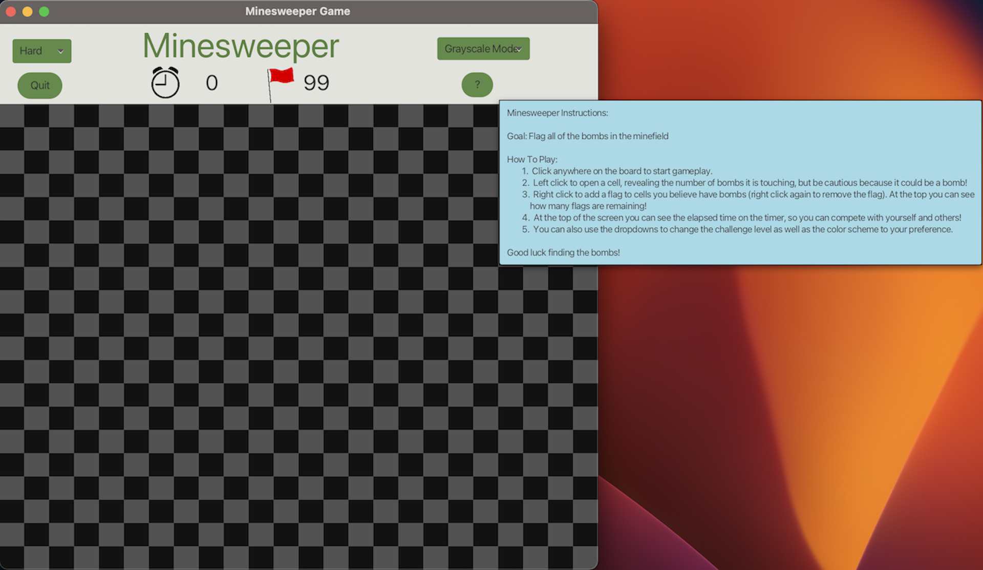 GitHub - VyLanTran/MinesweeperGame