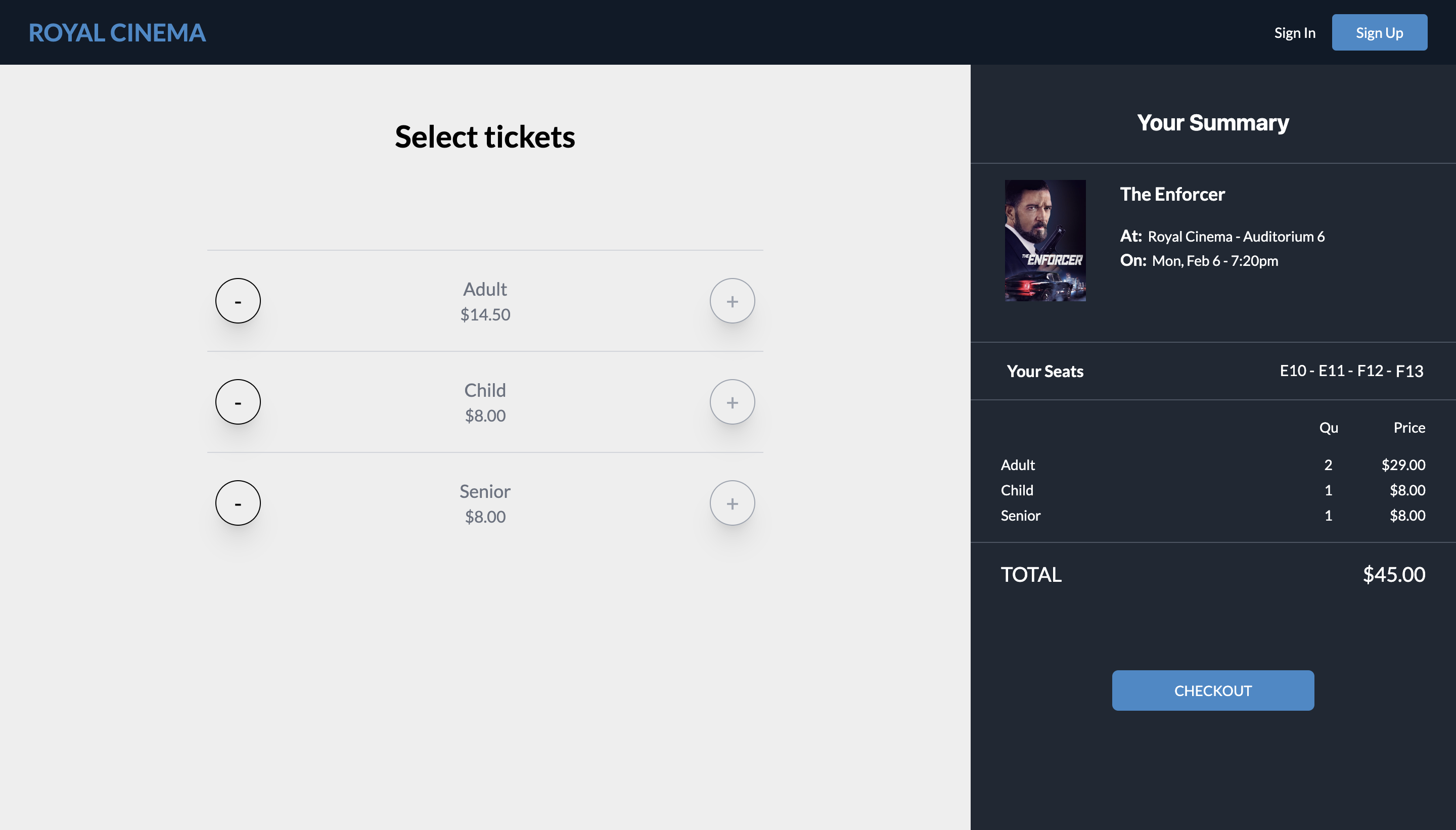 GitHub - VyLanTran/RoyalCinemaWebApp: Royal Cinema