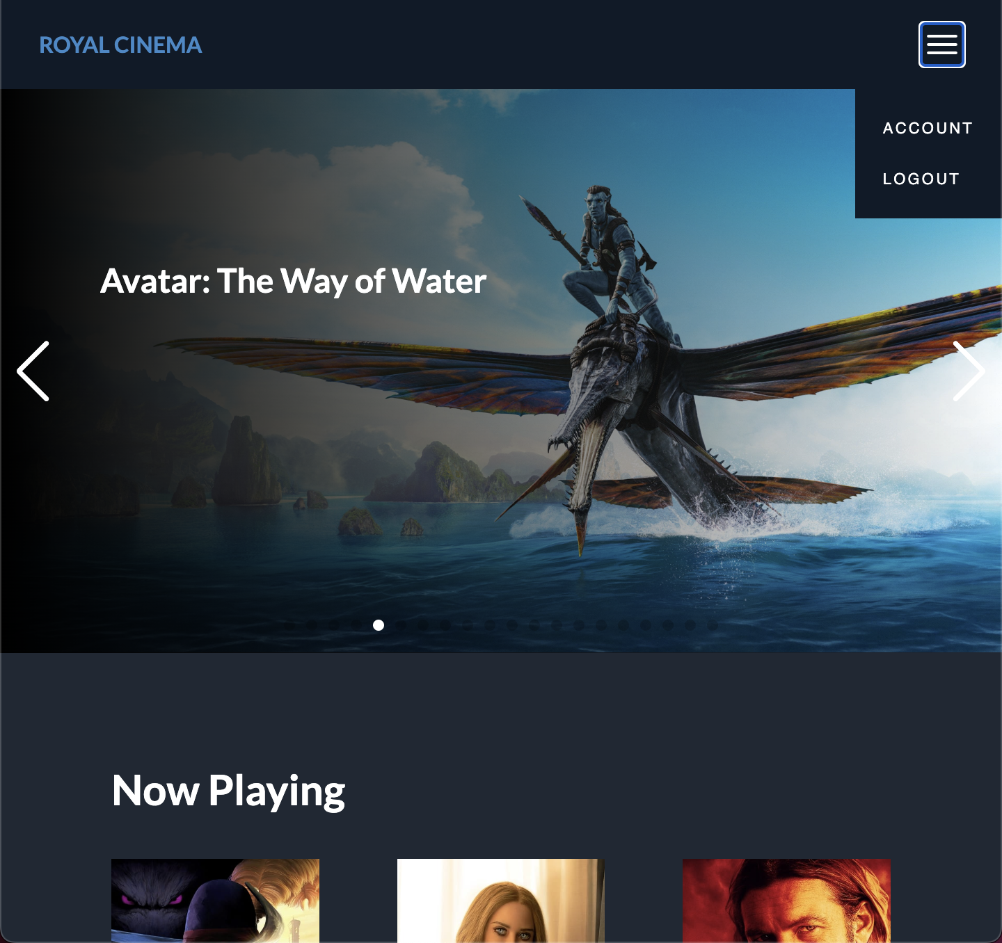 GitHub - VyLanTran/RoyalCinemaWebApp: Royal Cinema