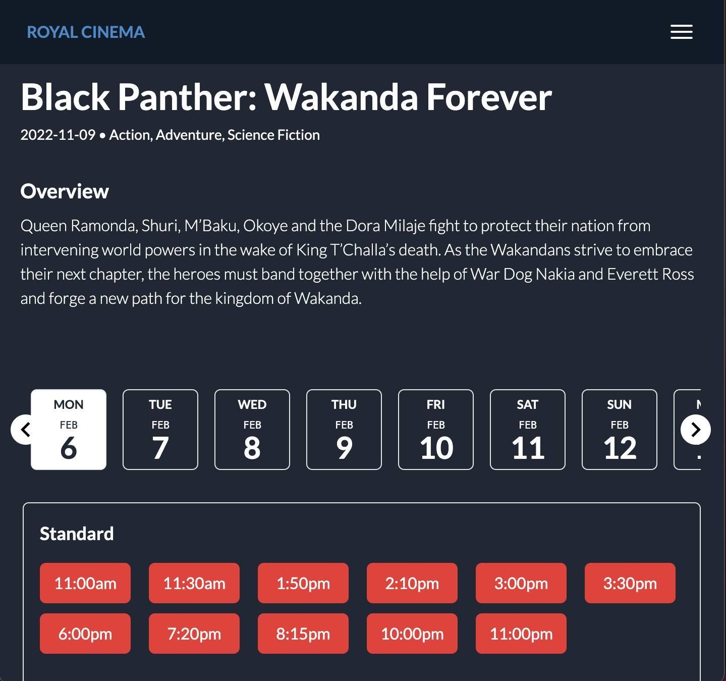 GitHub - VyLanTran/RoyalCinemaWebApp: Royal Cinema
