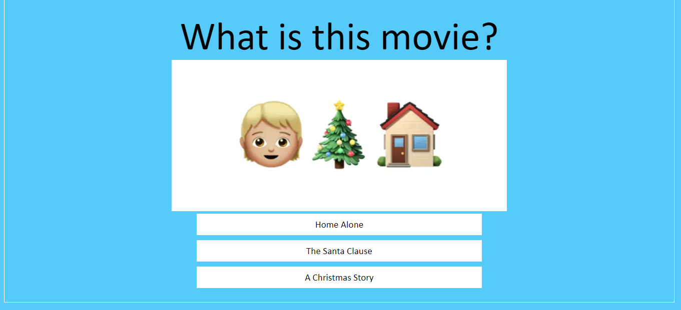 GitHub - ItsAndrea/movieGame: Guess the movie with emojis.