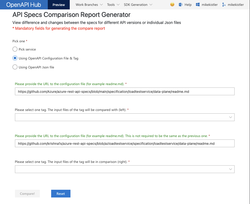 Openapi Workflow Bot Generates Bad Link To Api Specs Comparison Report Generator · Issue 2906
