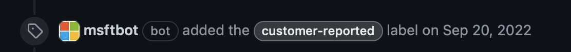 Don't add "customer-reported" label in internal repos · Issue #5268 · Azure/azure-sdk-tools · GitHub