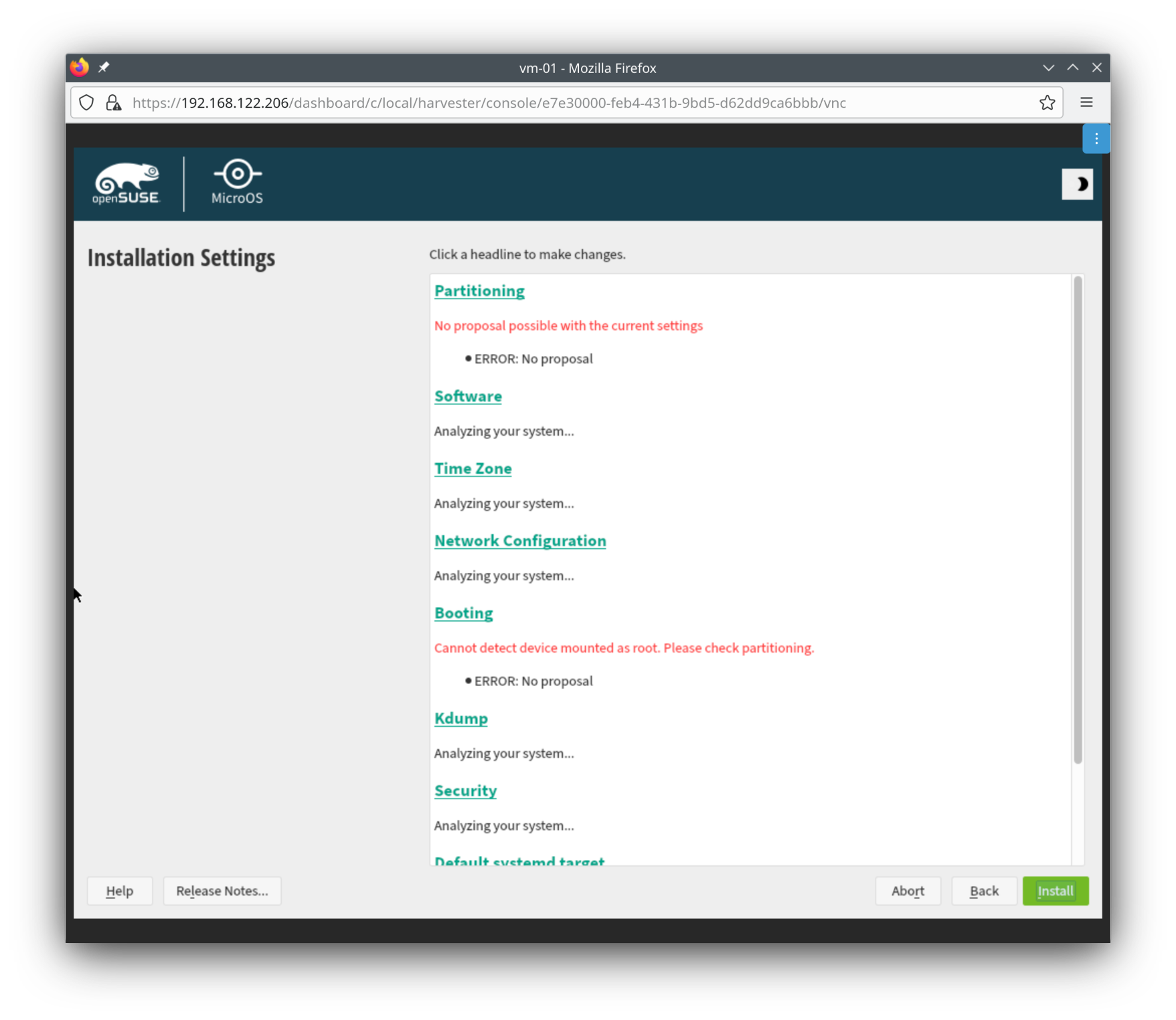 [Question] Try to install OpenSuse Micro OS · Issue #2344 · harvester/harvester · GitHub