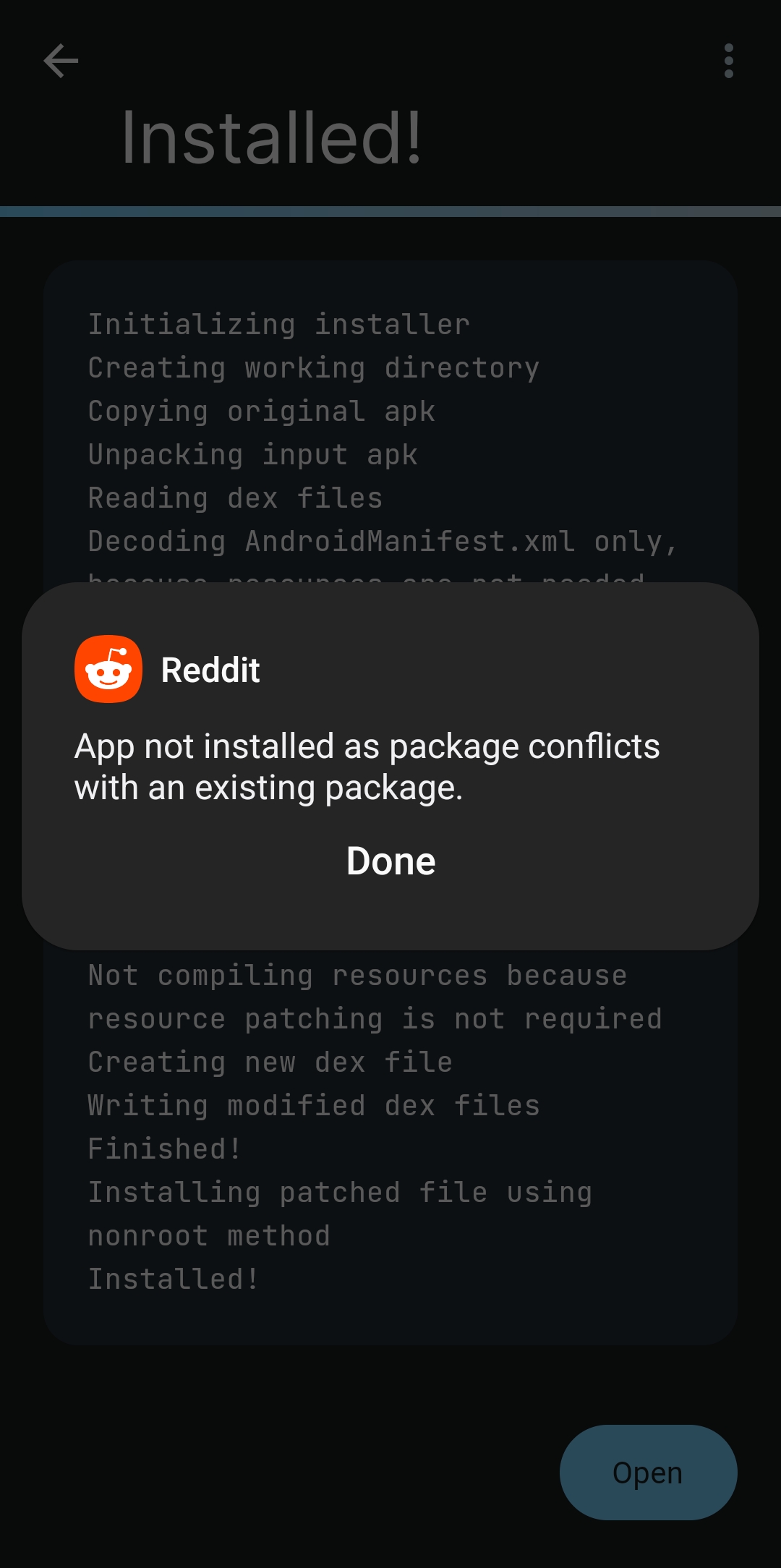 Unable to Patch Reddit · Issue #1779 · ReVanced/revanced-patches · GitHub
