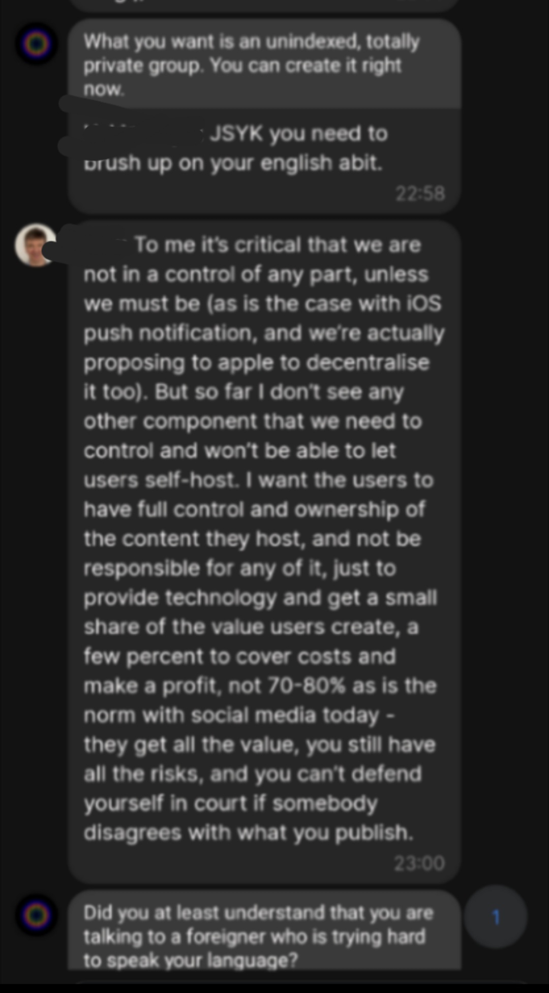 Group Chats Not Receiving Messages From Everyone · Issue #1531 · simplex-chat/simplex-chat · GitHub