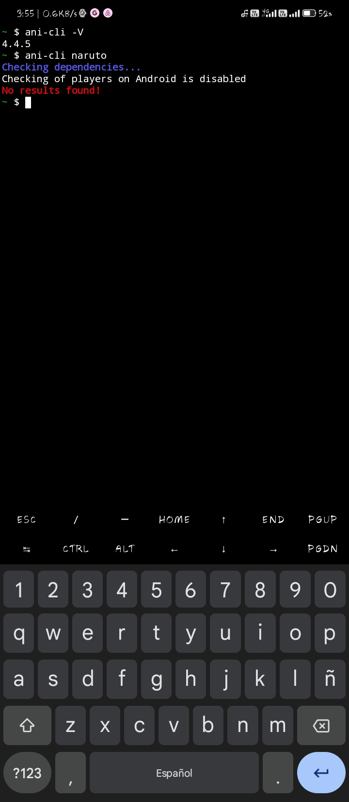 Ani-Cli 4.4.5 Not results Found · Issue #1169 · pystardust/ani-cli · GitHub
