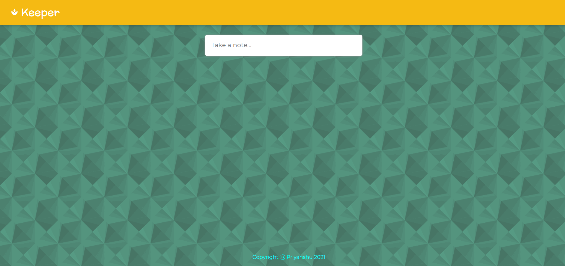 GitHub - Priyanshu-Priyadarshi/Keeper-app: Created with CodeSandbox