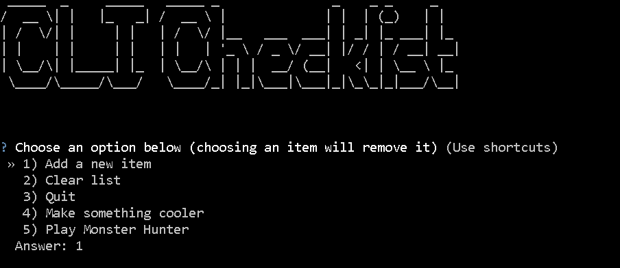 GitHub - christian-egg/command-line-checklist: A command line program ...