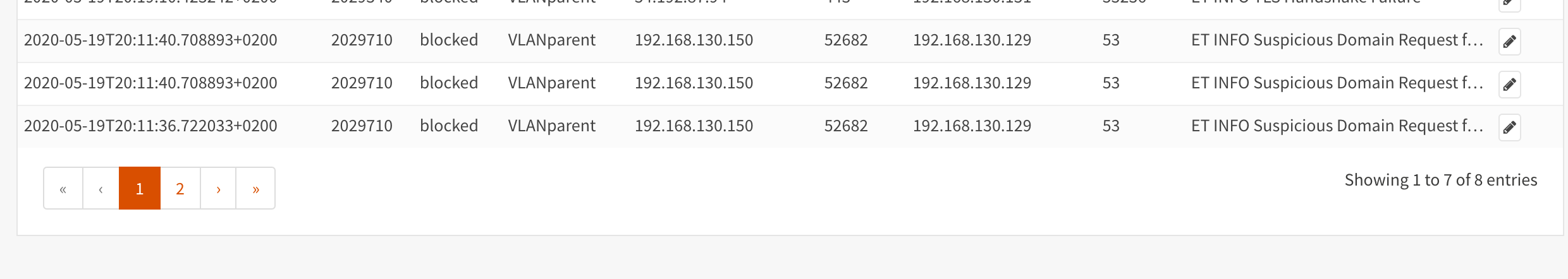IDS alerts page navigation items not updated correctly · Issue #4053 · opnsense/core · GitHub
