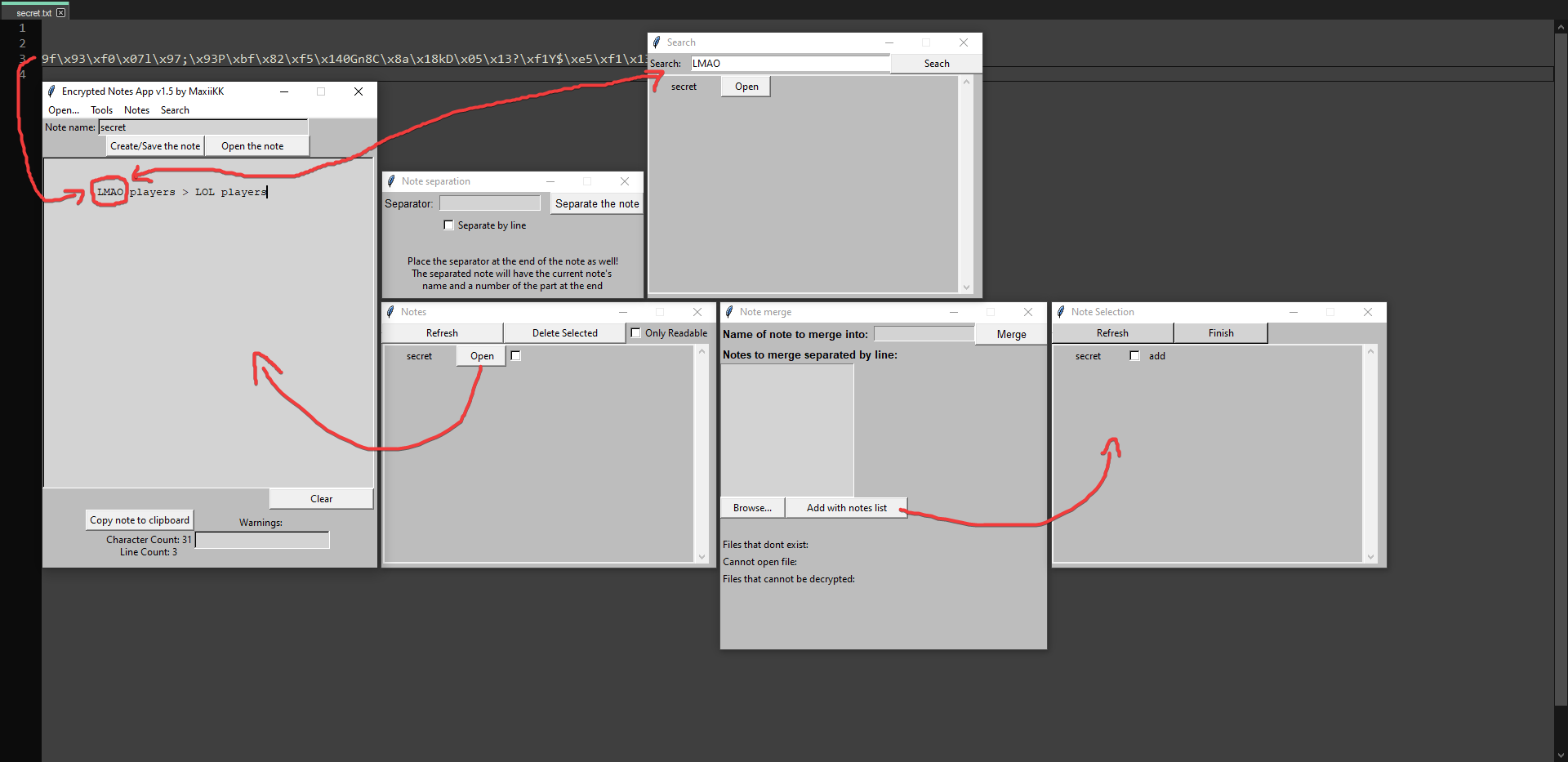 GitHub - maxiikk/EncryptedNotesApp: An app made with my other project's ...