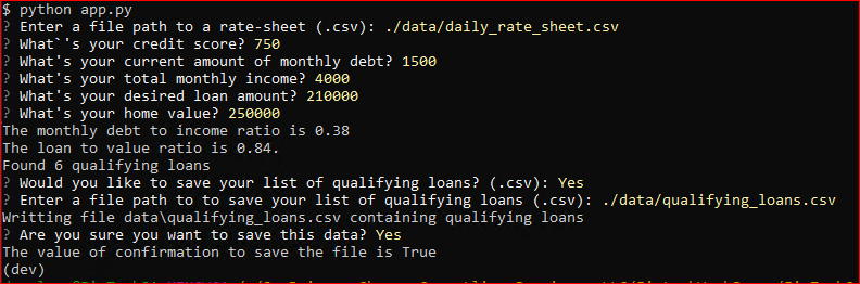 GitHub - douglasg-fintec/Loan-Qualifier: Create new features and ...