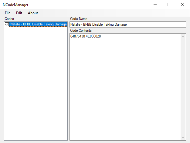 GitHub - laetemn/NCodeManager: Gecko Code Manager