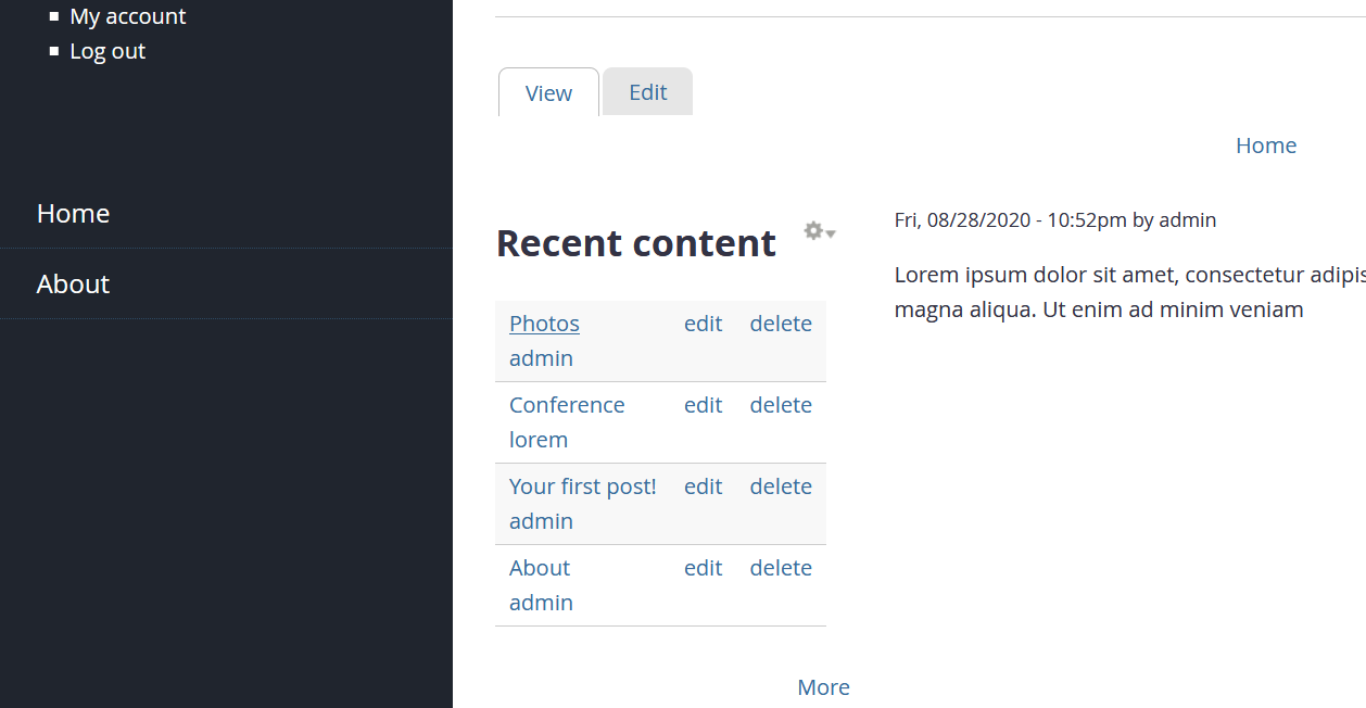 Add option for the "Recent content" block to control which content ...