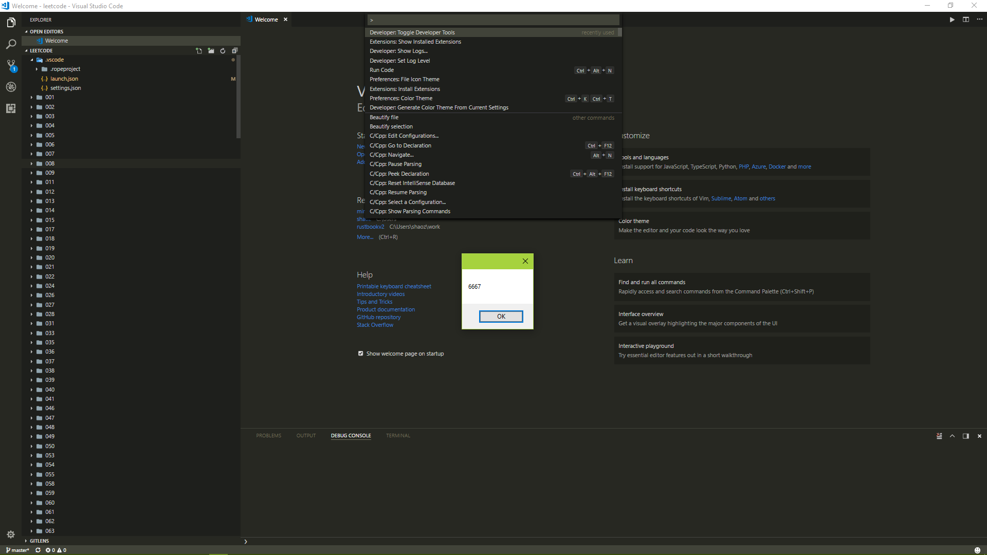 Small window with 7611 pops up · Issue #40685 · microsoft/vscode · GitHub