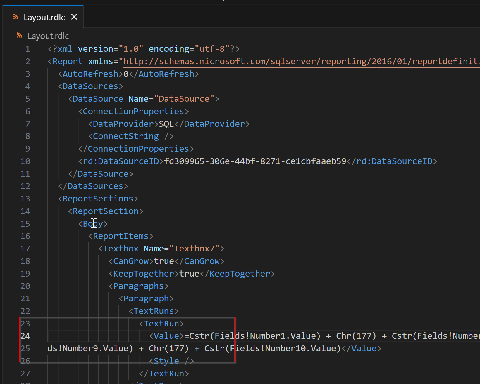 Certain expressions in RDLC layouts will cause that layout to fail ...