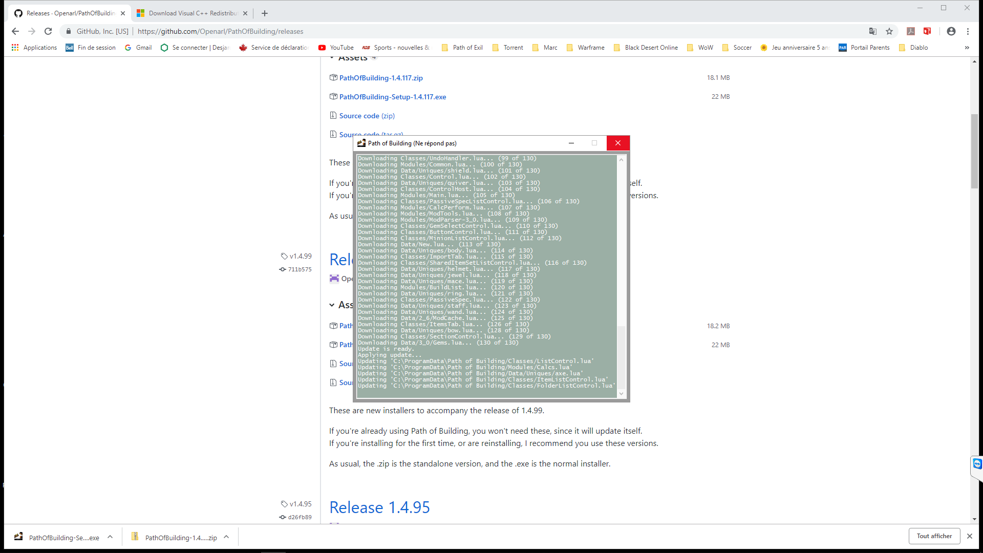 Updater hang updting "FolderListControl.lua" · Issue #1336 · Openarl/PathOfBuilding · GitHub