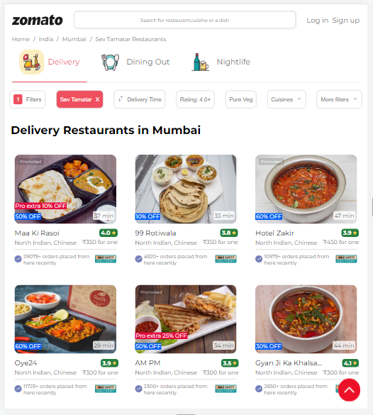 GitHub - DHIRAJDHANGAR/my-food-website: Zomato Clone UI
