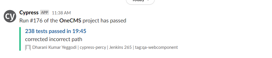Missing browser information in slack notification · Issue #20606 · cypress-io/cypress · GitHub