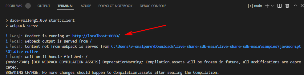 ngrok command is incorrect in documentation, project is running on 8080 · Issue #333 · microsoft ...