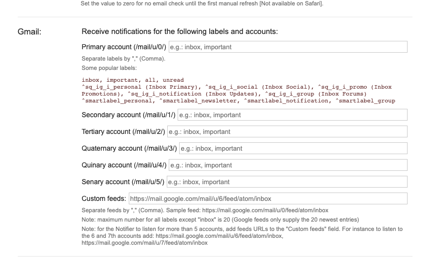 I see no way to turn off all notifications from my primary email · Issue #559 · inbasic ...