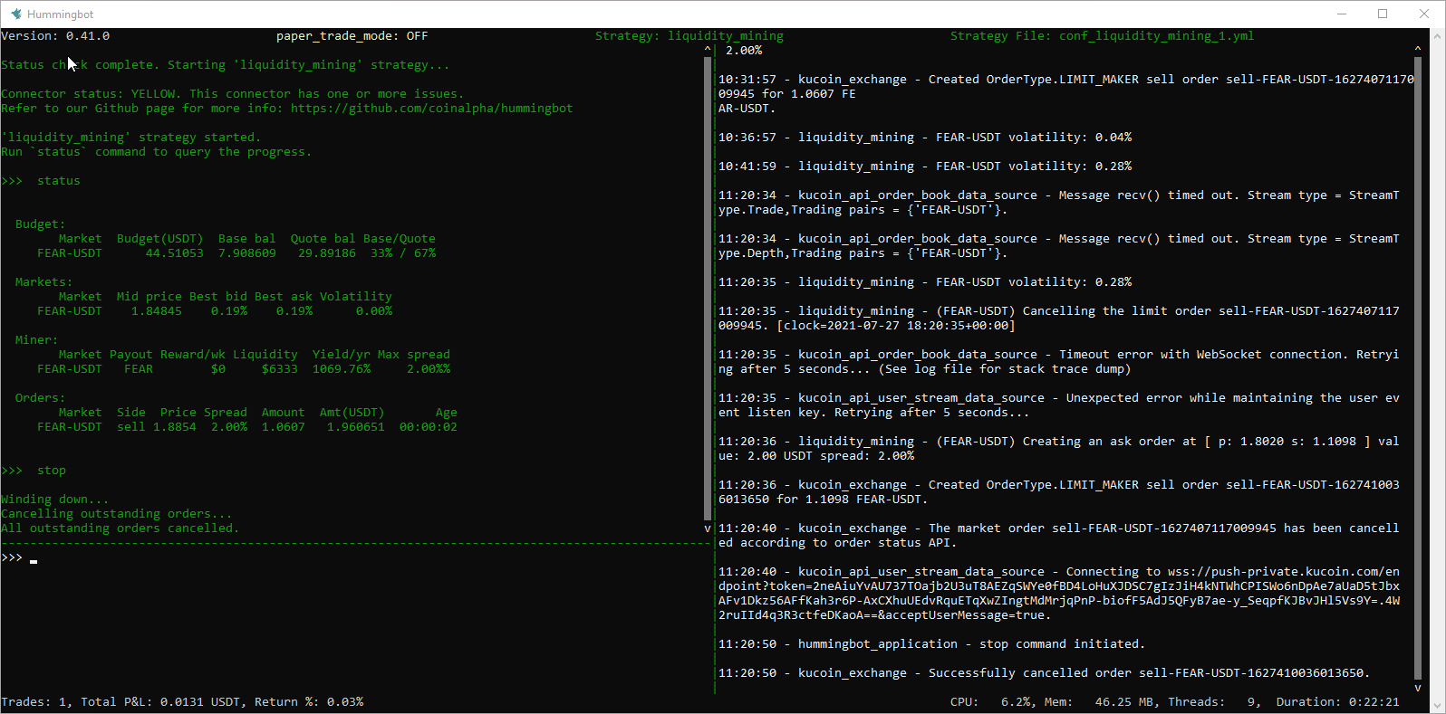 KuCoin - Websocket connection issues on Binary build using LM strategy · Issue #3789 ...
