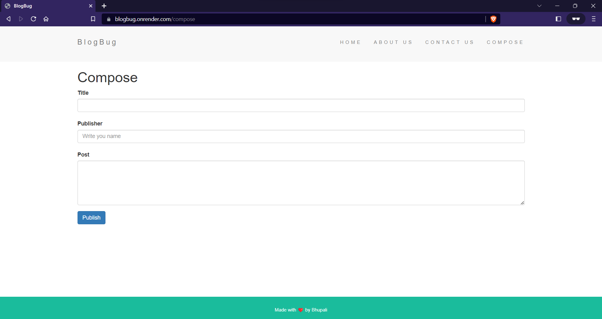 GitHub - bhupalisarma/blogBug