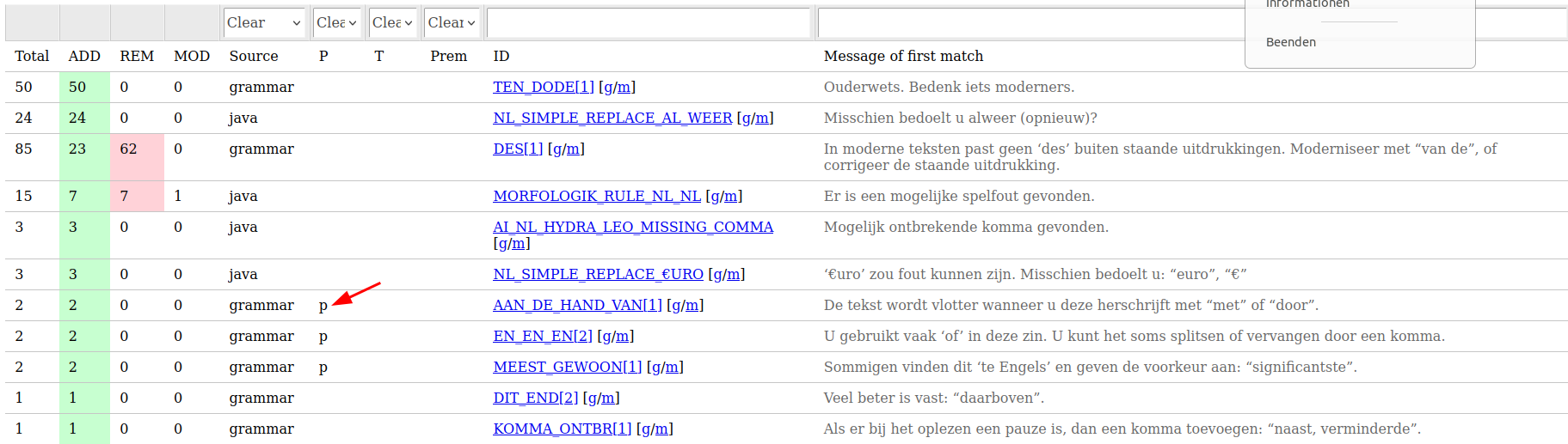 Nighly Test Does Not Show Picky Rules In Diff Page · Issue 7679 · Languagetool Orglanguagetool 