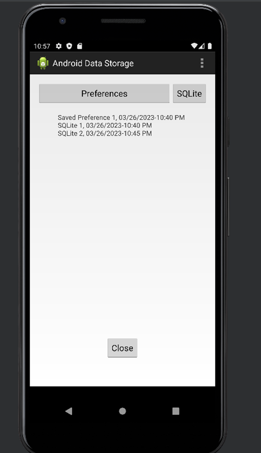 GitHub - hegdebhavya/AndroidDataStorage: Implementation of android file ...