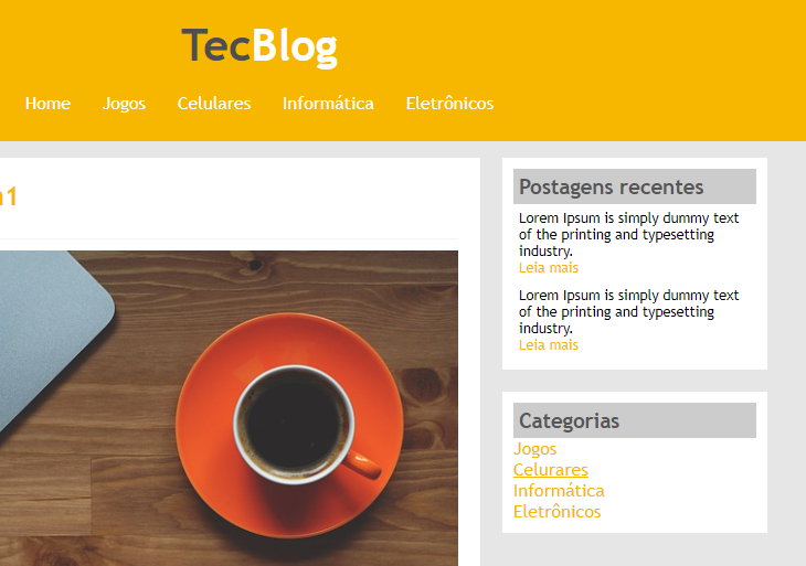 GitHub - ElisaLissandra/Projeto-TecBlog: Projeto feito em HTML5 e CSS3