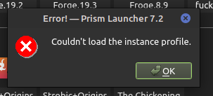 Instance half changing · Issue #1584 · PrismLauncher/PrismLauncher · GitHub