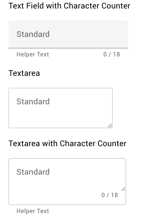 Textarea Character Counter Doesn t Match Textfield Character Counter
