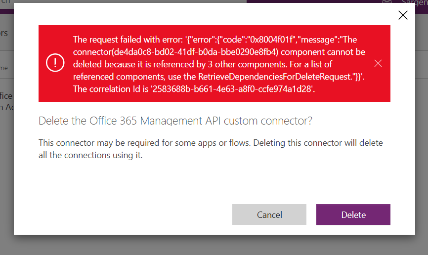 [CoE Starter Kit - BUG] ISSUE TITLE Received error when importing center of excellence core ...