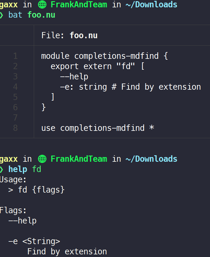 Support external completions with `-longoption` · Issue #5959 · nushell/nushell · GitHub