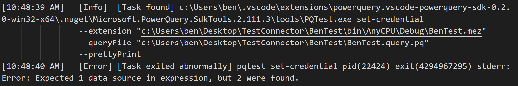 Set Credentials Fails Referencing Multiple Data Source Kinds In Same Connector · Issue 191 7815