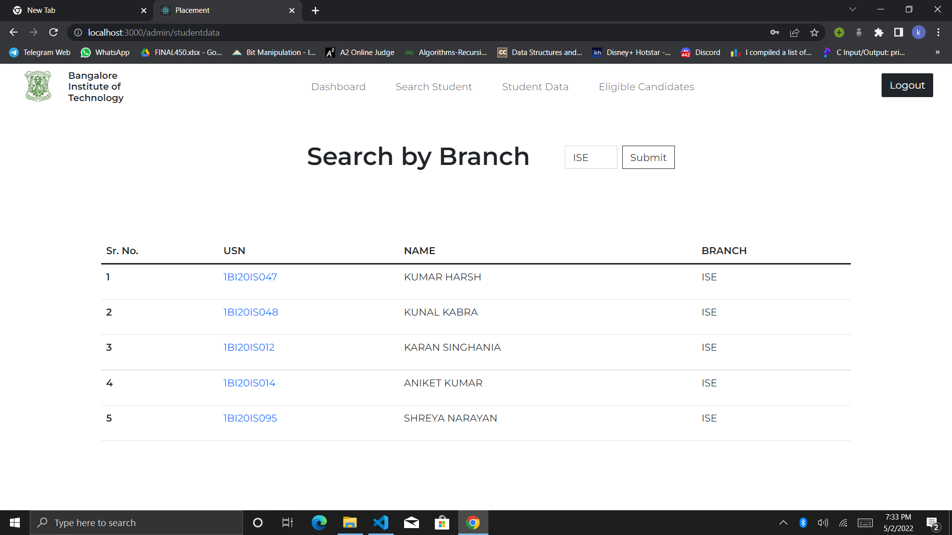 GitHub - aniket1104/bit-placement-cell