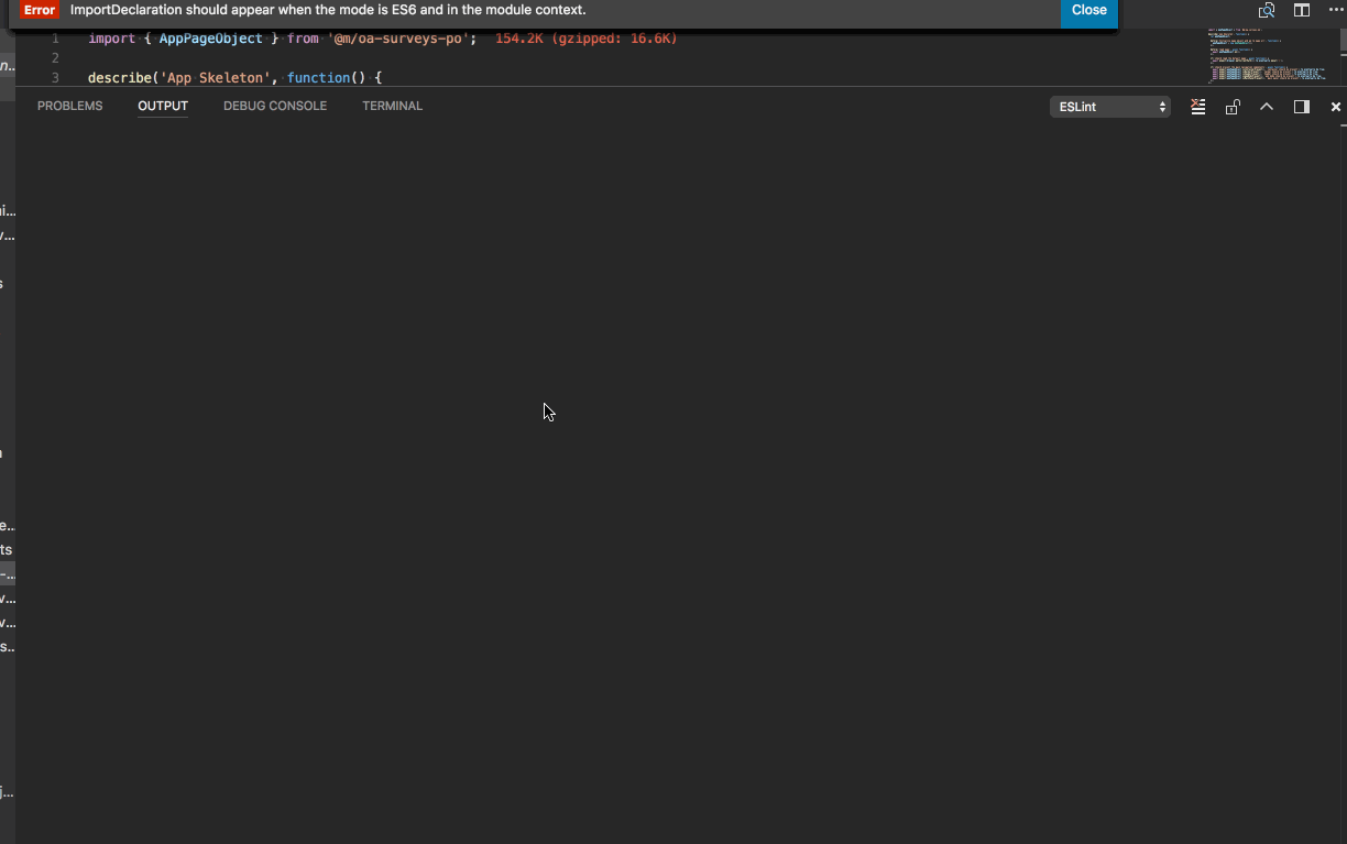 Error Importdeclaration Should Appear When The Mode Is Es6 And In The Module Context · Issue