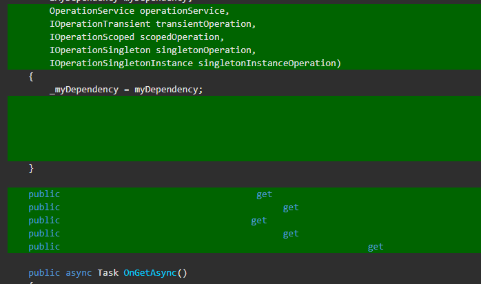 Some Code Is Unreadable In The Dark Mode · Issue 13177 · Dotnetaspnetcoredocs · Github 