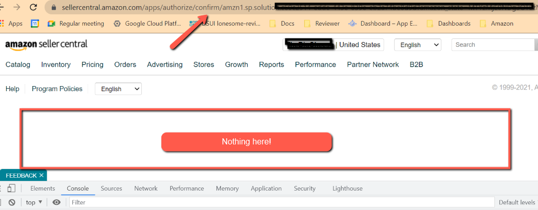 sellercentral.amazon.com/apps/authorize/confirm/ In website authorization flow is broken · Issue ...