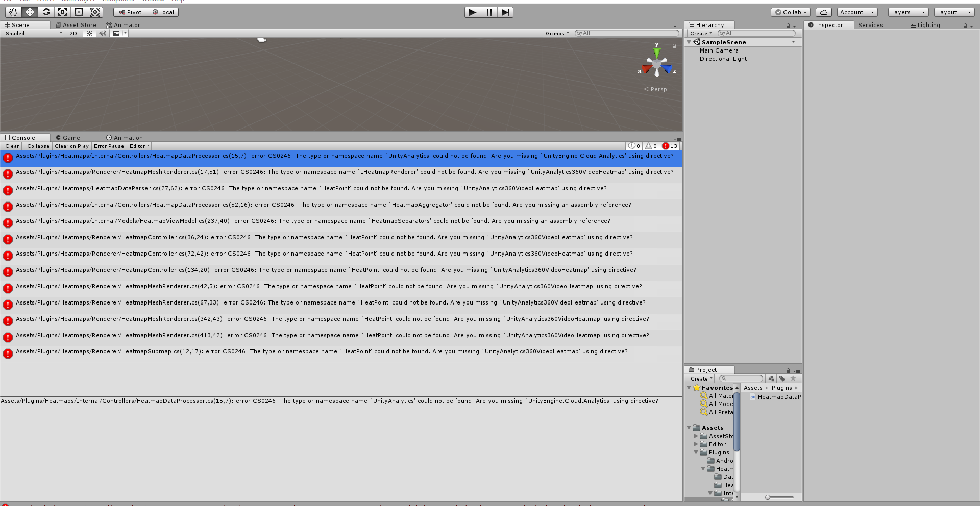 Error when import into Unity2018.1.0f2 · Issue #2 · Unity-Technologies/360-Video-Heatmaps · GitHub