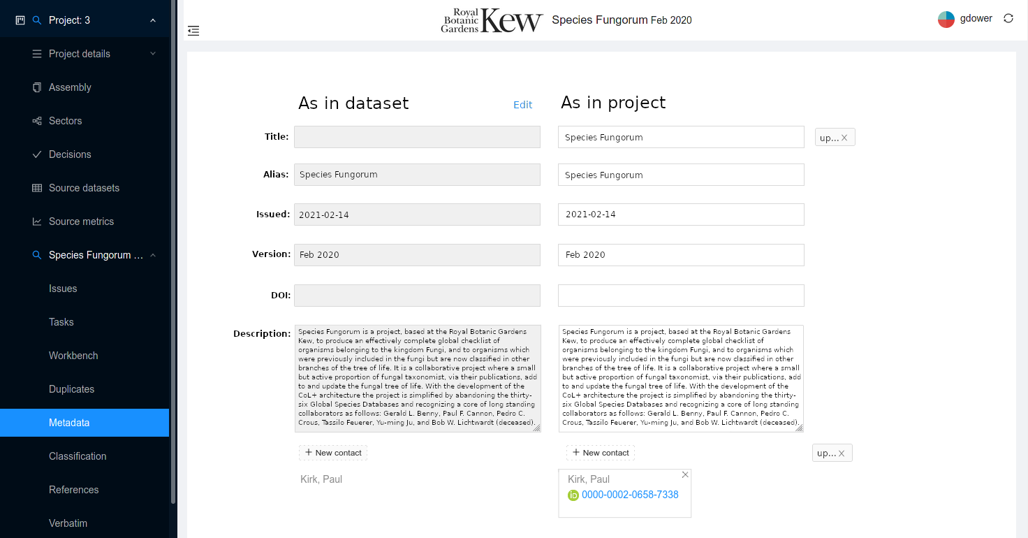 Metadata user interface proposal · Issue #937 · CatalogueOfLife ...