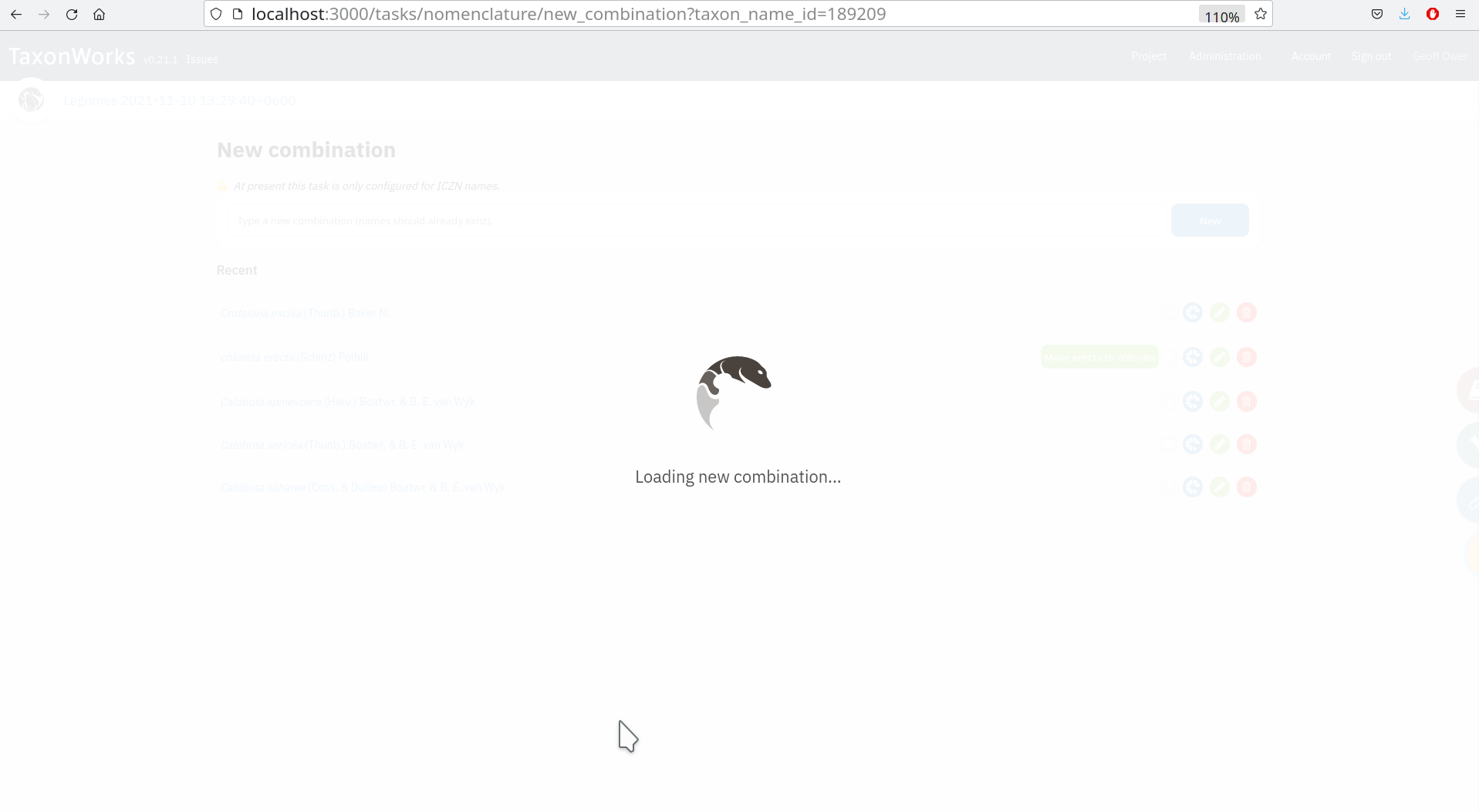 Combination editor hanging · Issue #2646 · SpeciesFileGroup/taxonworks ...