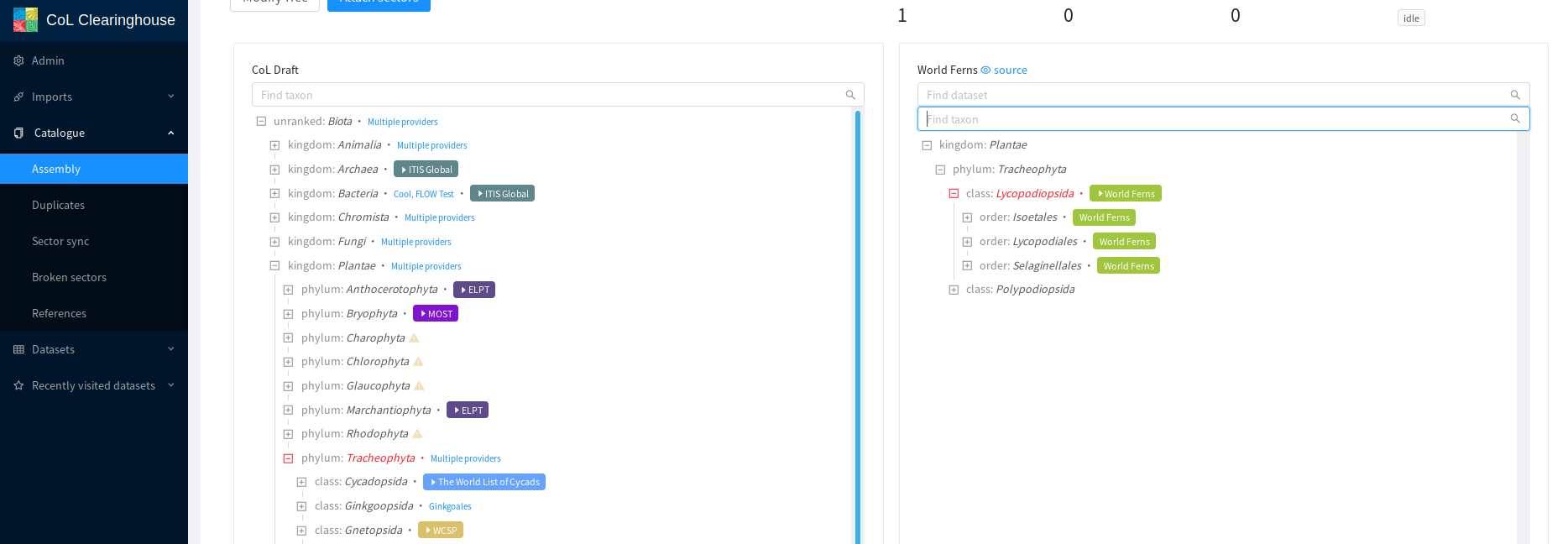 Sectors often not mapping on first import · Issue #468 · CatalogueOfLife/backend · GitHub