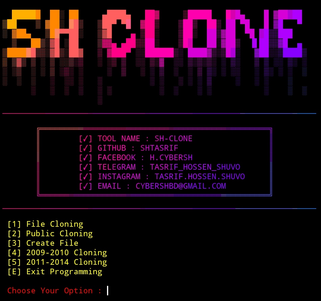 GitHub - ShTasrif/SH-CLONE