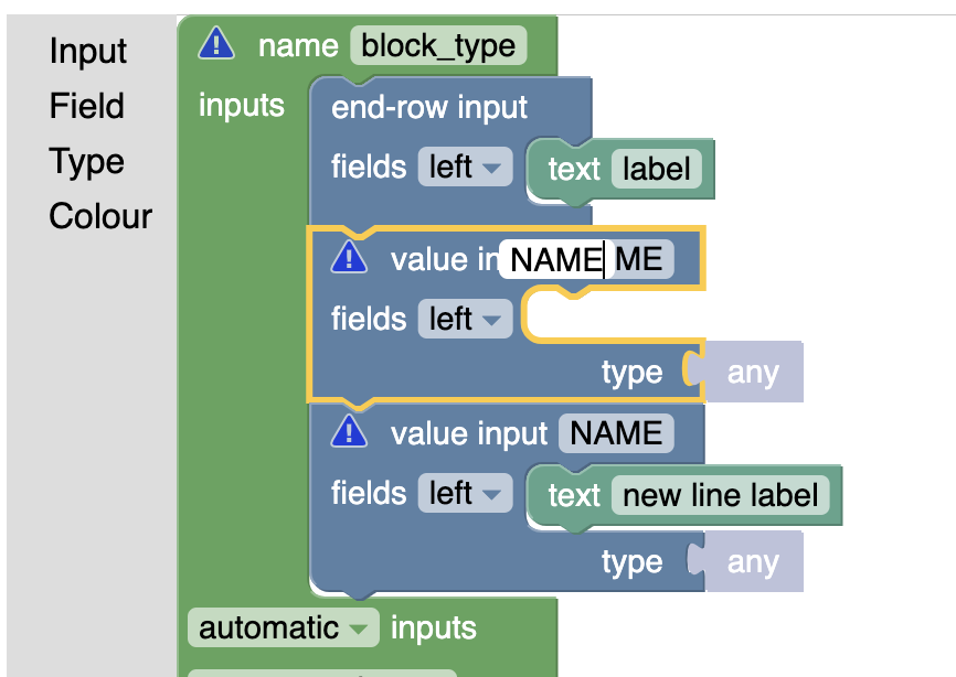 warning rendering when warnings appear during field edits · Issue #7491 · google/blockly · GitHub