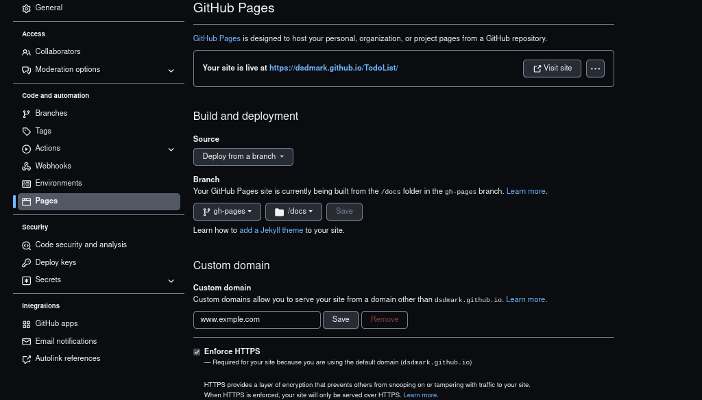 Adding custom domain to gh-pages branch resets after each re-deploy · community · Discussion ...