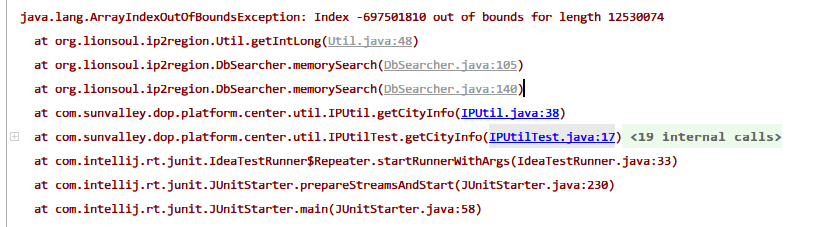 ArrayIndexOutOfBoundsException · Issue #144 · lionsoul2014/ip2region · GitHub