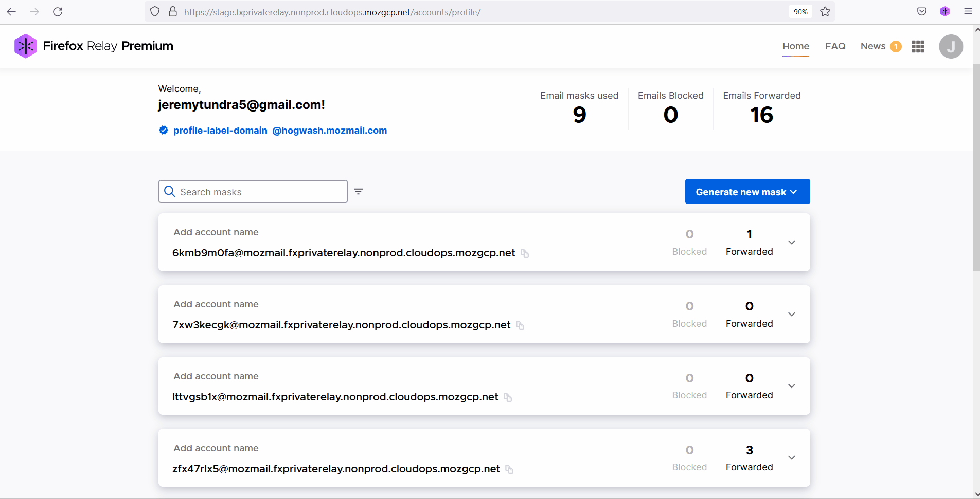 “Copied!” tooltip is not displayed when clicking on a mask on the ...