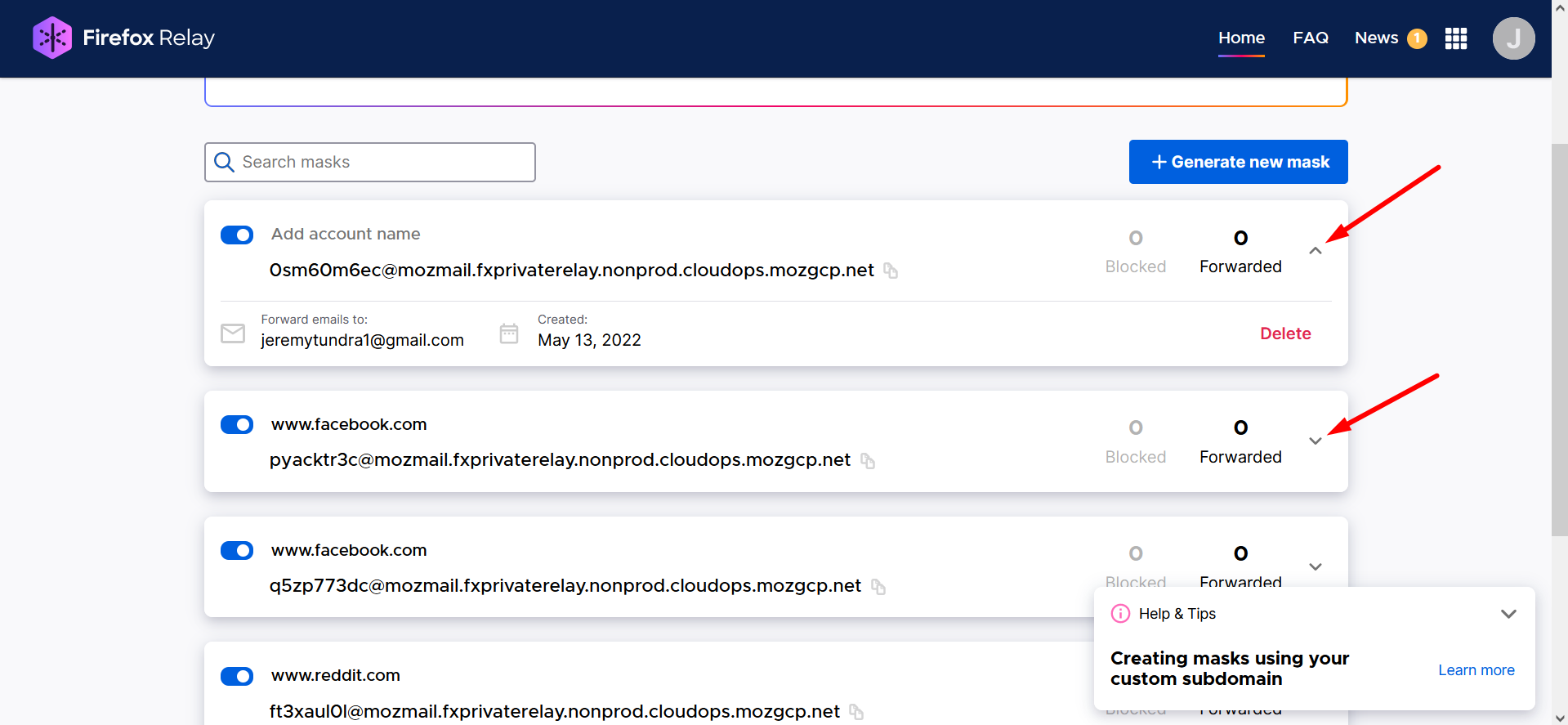 No expand/ collaps arrow button displayed on mask card on mobile · Issue #1920 · mozilla/fx ...