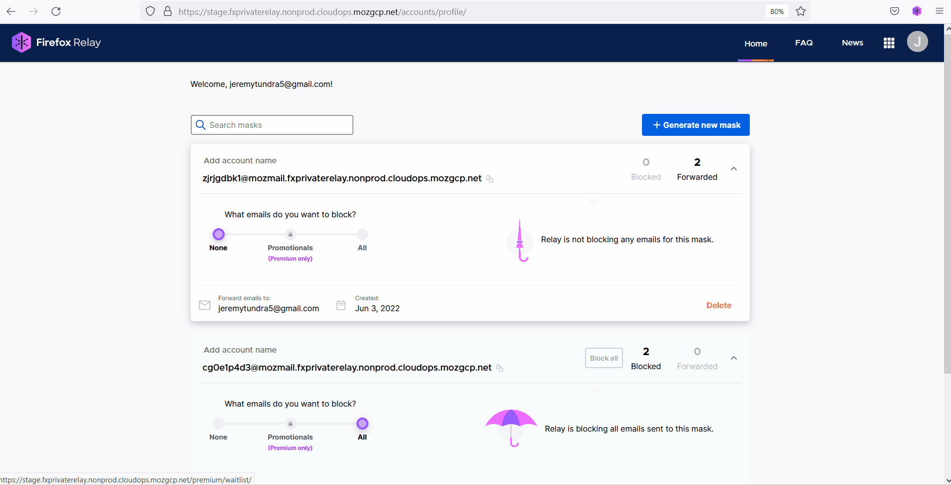 For a free user, clicking on the title below the “Promotionals” status bubble does not show its ...